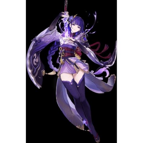 Jual Baca Deskripsi Costume Cosplay Raiden Genshin Impact Shopee