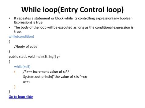 Control Flow Statements In Java Ppt