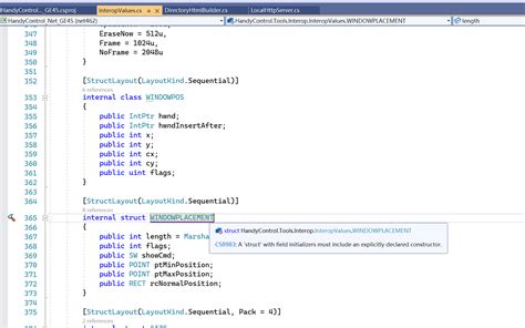 Vs 更新后编译不通过了：cs8983 A Struct With Field Initializers Must Include An Explicitly Declared