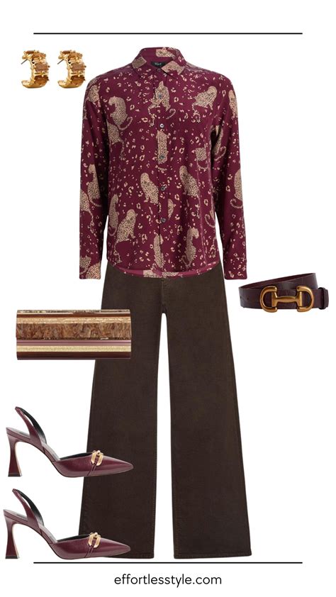How To Style Burgundy And Brown Bold Color Moves For Fall Effortless