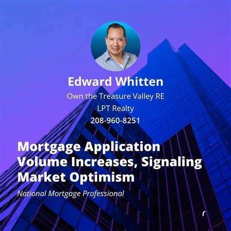 Mortgage Application Volume Increases Signaling Market Optimism