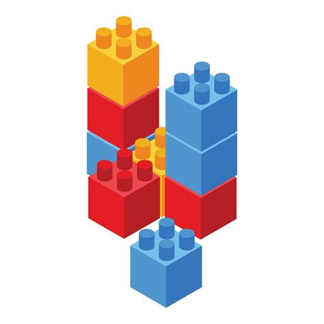Cube Puzzle Toys Icon Isometric Vector Early Education Vector Art At Vecteezy