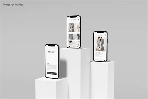 premium psd interface mockup on phone screen for showcasing your design