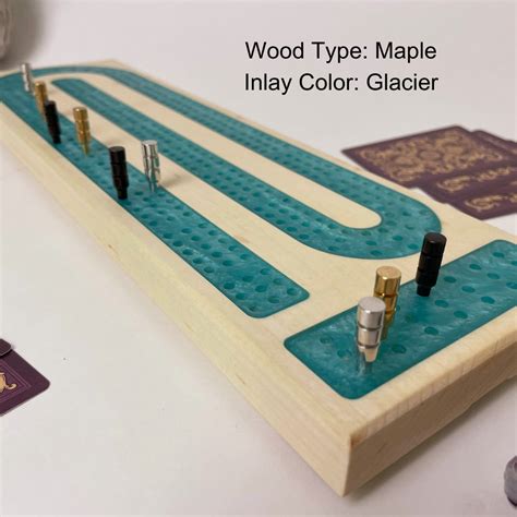 Premium Cribbage Board With Peg Storage Comes With 6 Metal Pegs Personalization Available Made