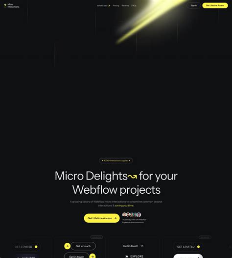 Saaspo Micro Interactions Landing Page