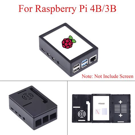 Abs Protective Case Cover Box Shell Enclosure Compatible With 3 5in Screen For Raspberry Pi 4b