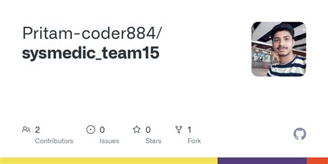 Github Pritam Coder884sysmedicteam15