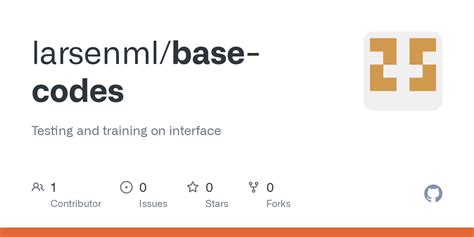 Github Larsenml Base Codes Testing And Training On Interface