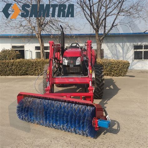 Road Sweeper Tractor Front End Loader Mounted Type Tractor Rear Snow