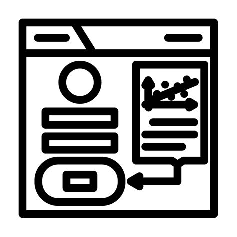 Fitts Law Ux Ui Design Line Icon Vector Illustration 39618309 Vector