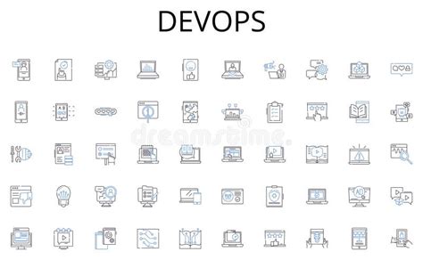 Devops Teamwork Concept Programming Coding Testing Launching Software