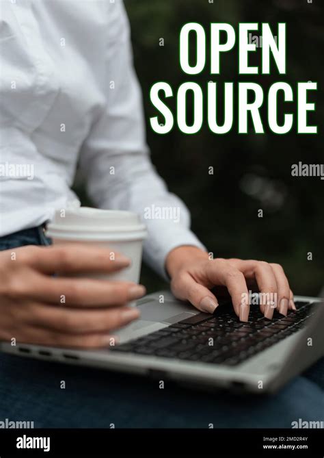 Handwriting Text Open Source Word Written On Denoting Software Which