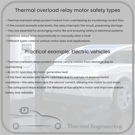 thermal overload relay motor safety types