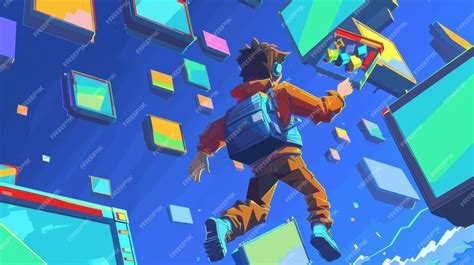 premium photo designing games animating poses and creating artwork in