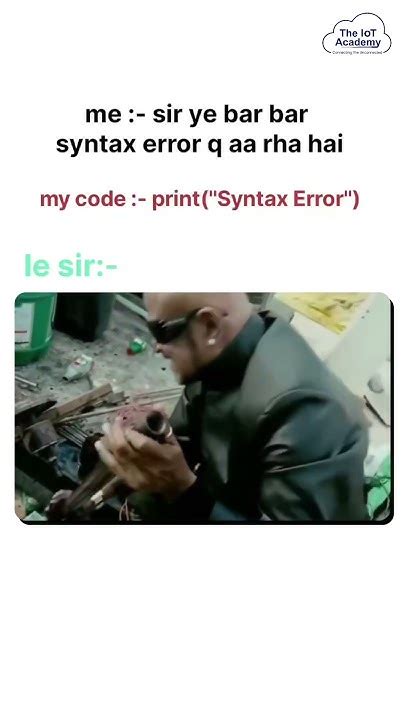 Coding Error Memes Coding Datascience Genai Python Iotacademy Funnyreels Youtube