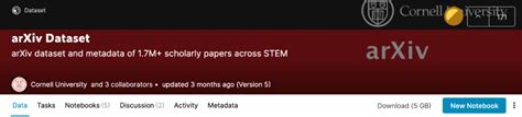 【论文相关】11 T 的 Arxiv 数据集:170 万篇论文,可以看到下辈子 Csdn博客 【论文相关】11 T 的 Arxiv 数据集:170 万篇论文,可以看到下辈子 Csdn博客