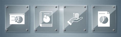 그래프 차트가 있는 문서 보유 돈 사용 설명서 및 그래프 차트가 있는 보드를 설정합니다 정사각형 유리 패널 벡터 여행 가이드에 대한 스톡 벡터 아트 및 기타 이미지 Istock