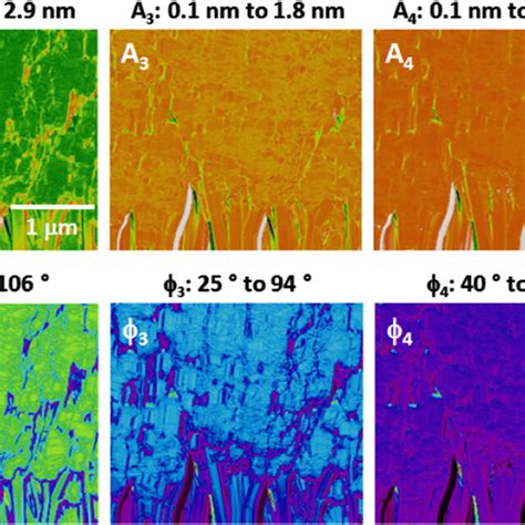 experimental baseline amplitude top row and phase bottom row