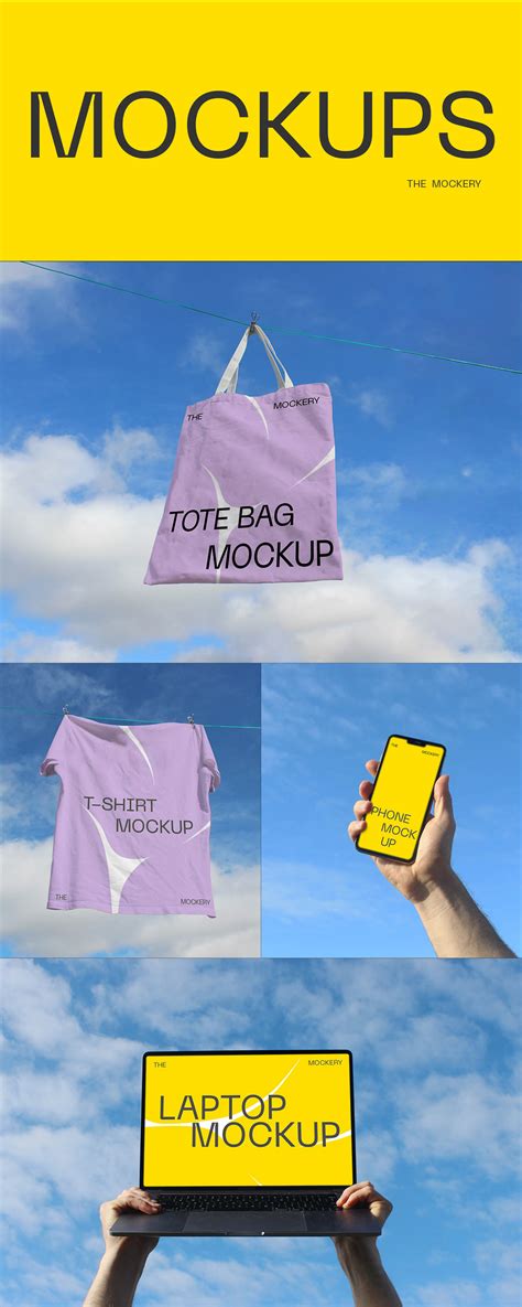 FREE Mockups Behance Behance