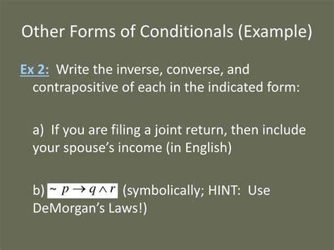 PPT The Conditional Biconditional PowerPoint Presentation Free Download ID