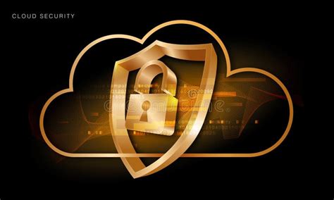 Cloud Security Concept Stock Illustration Illustration Of Technology 263068432