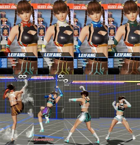 Lei Sci Fi Suit Sexy Skirt Color Combination Pack Dead Or Alive 6 Loverslab