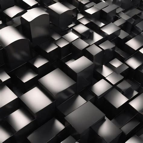 Premium Ai Image 3d Rendering Of Abstract Cylindrical Geometric Black