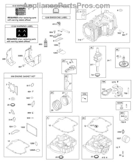 Parts For Briggs And Stratton 31c707 3346 G6 Camshaft Crankshaft