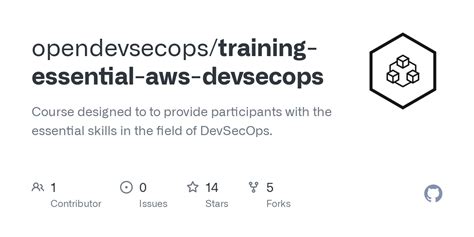 GitHub Opendevsecops Training Essential Aws Devsecops Course Designed To To Provide