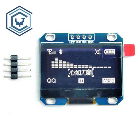 1pcs 13 Inch Oled Iic Serial White Display Module 128x64 I2c Sh1106