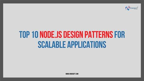 Chirag Dave On Linkedin Top 10 Nodejs Design Patterns For Scalable