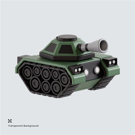 Premium Psd Tank 3d Illustration