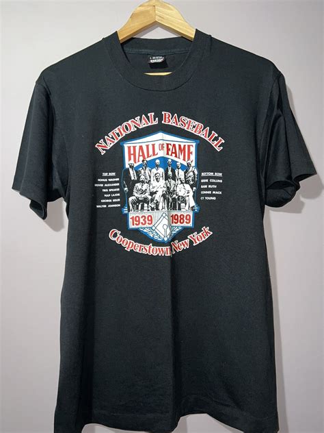 Vintage 1989 Baseball Hall Of Fame Shirt Large Gem