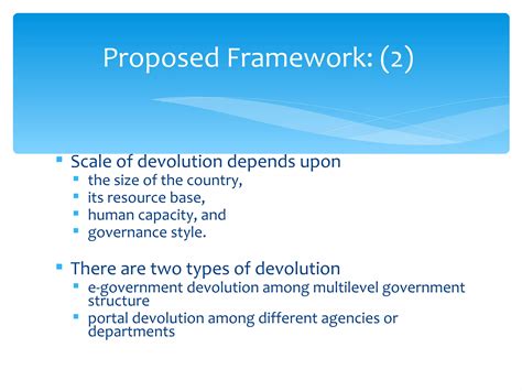 Devolution Of E Governance Among Multilevel Government Structure V3 Ppt