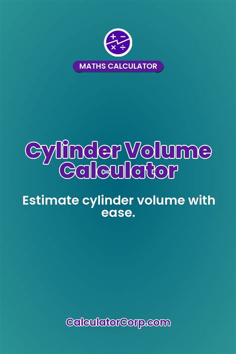 Cylinder Volume Calculator