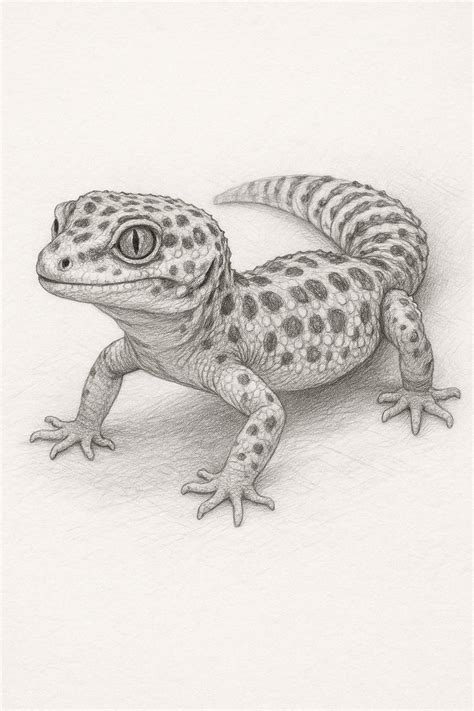 Lizard Sketch Drawing