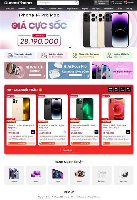 Template Shop điện Thoại Máy Tính