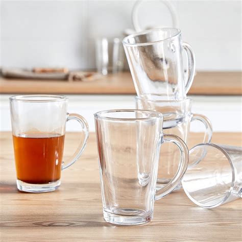 Shop Victory 6 Piece Glass Mug Set 340 Ml Home Centre Uae