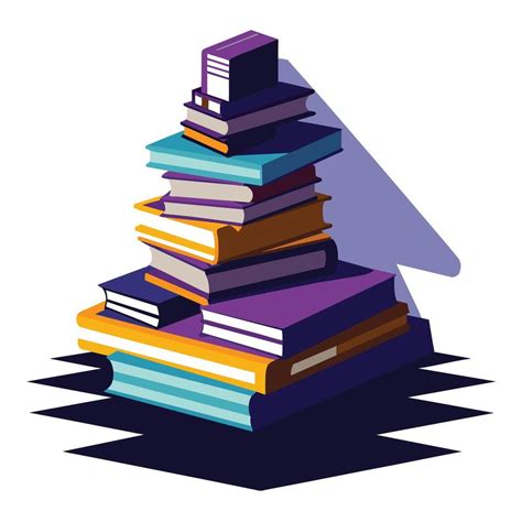 Book Stack Illustration Concept 47584084 Vector Art At Vecteezy
