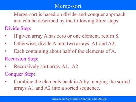 Lecture 16 Merge Sort Slidespptx