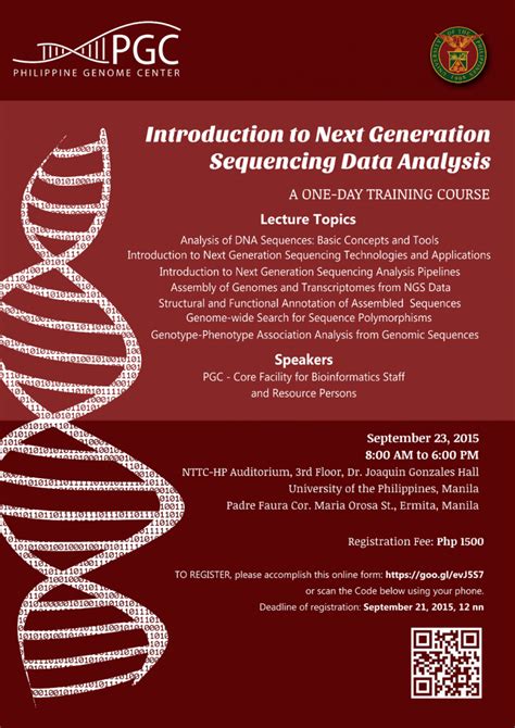 Introduction To Next Generation Sequencing Data Analysis Up Manila