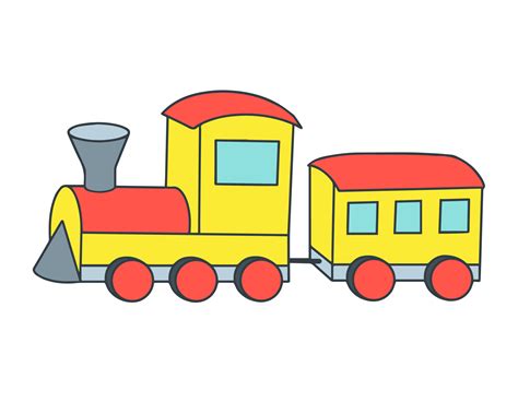 Toy Train Cartoon
