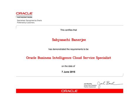 Saby Oracle Business Intelligence Cloud Service Specialist 07 June 2015 Pdf