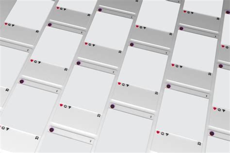 Premium Photo Social Media Screens Floating Left Side In White Background