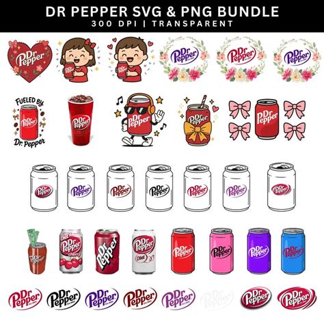 Dr Pepper Logo Bundle Etsy