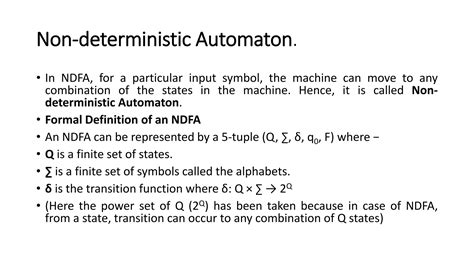 Nfa Converted To Dfa Minimization Of Dfa Transition Diagram Pptx