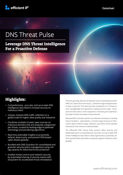 efficientip datasheets network solutions efficientip