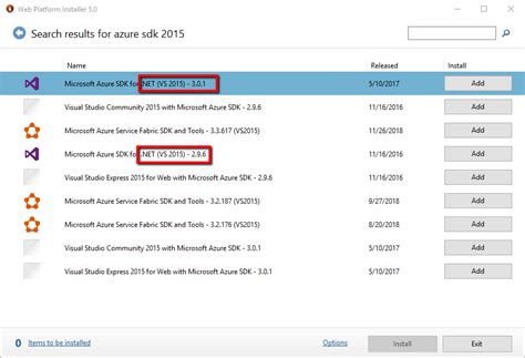 Configuration Where To Download Azure Sdk 271 Needed To Deploy