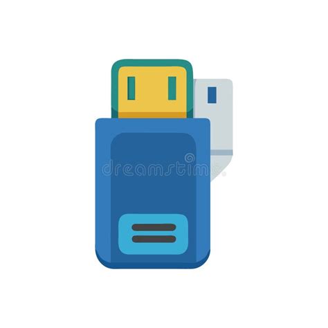 Innovative Flash Memory Card Reader Vector Icon Stock Illustration Illustration Of Reader