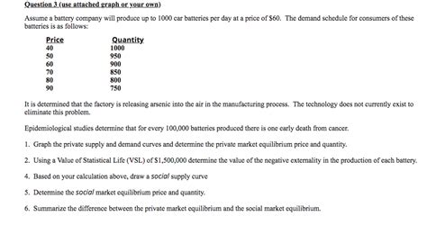 solved question 3 use attached graph or your own assume a